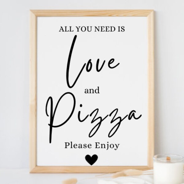 Pizza Wedding Sign - Etsy