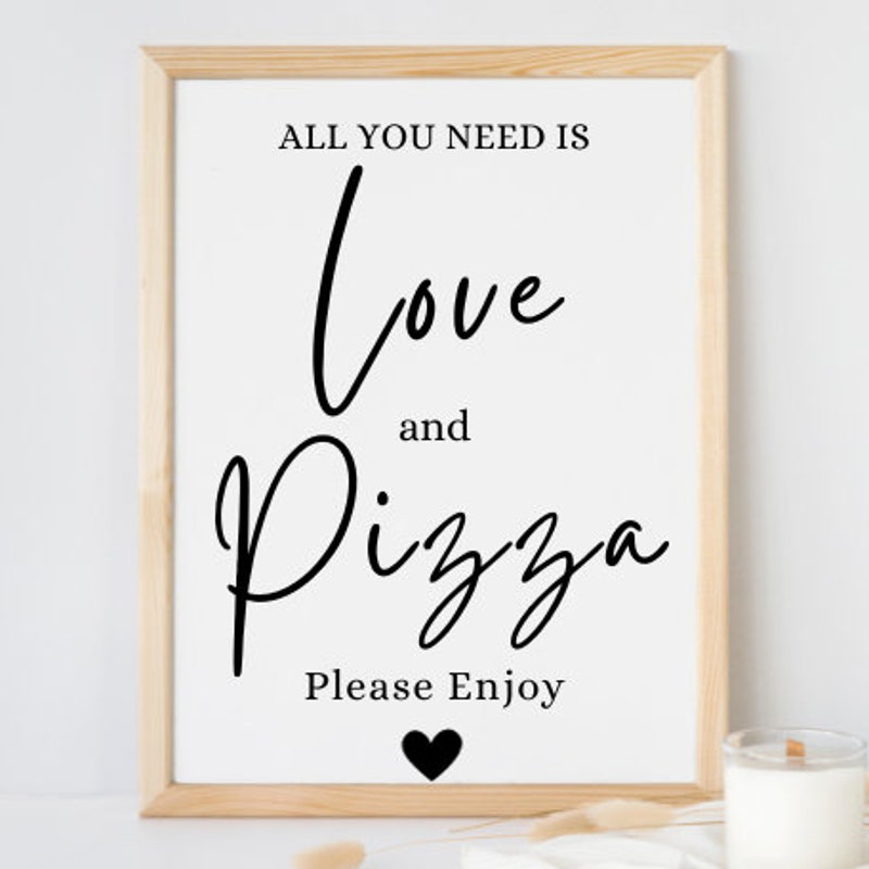 Pizza Wedding Sign - Etsy