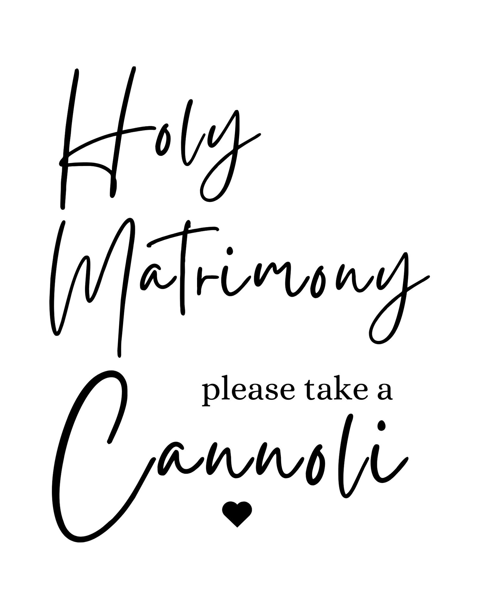 Cannoli Dessert Bar Sign for Wedding or Party, Unique Dessert Table ...