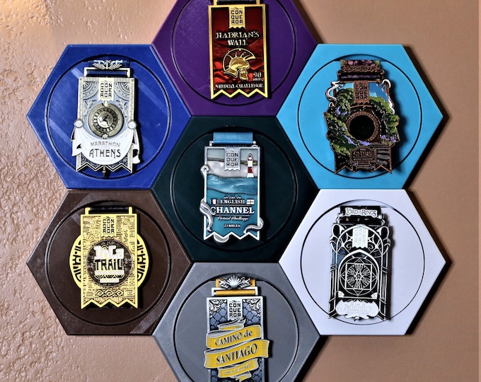 The Conqueror Virtual Challenge Finisher Medal Display Holder ...