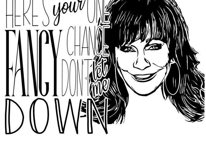 Reba Fancy Lyrics Sublimation Svg Png Silhouette Cricut Digital ...