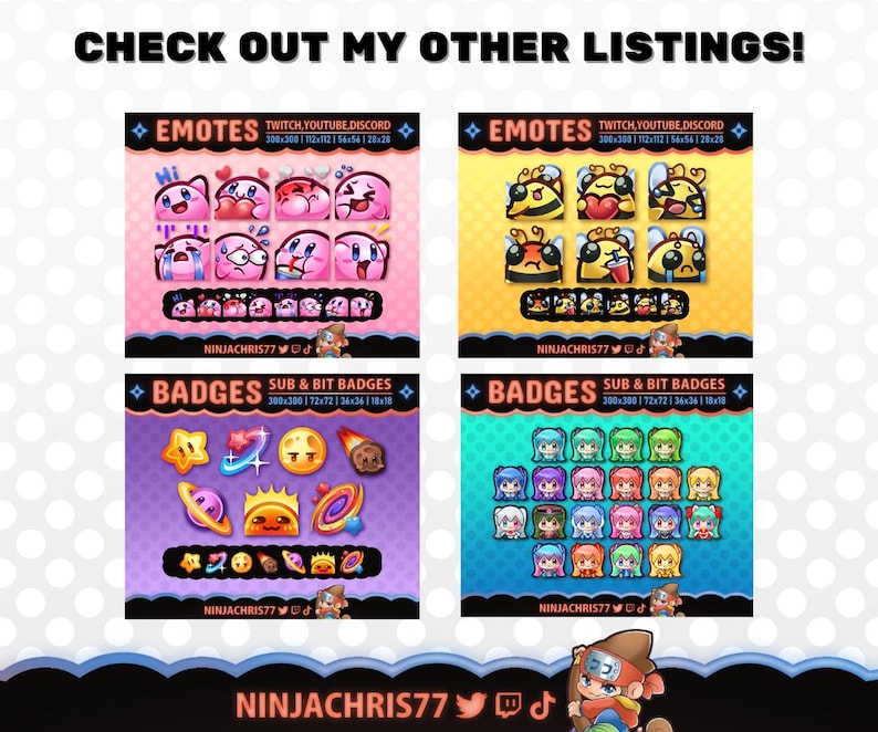Kirby Modcheck | Animated Emote for Twitch & Discord - Etsy
