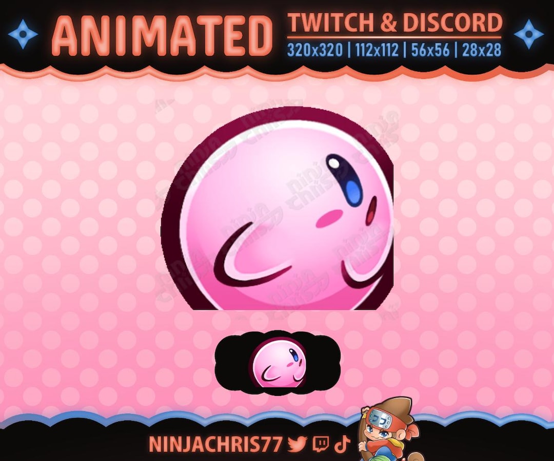 Kirby Modcheck | Animated Emote for Twitch & Discord - Etsy