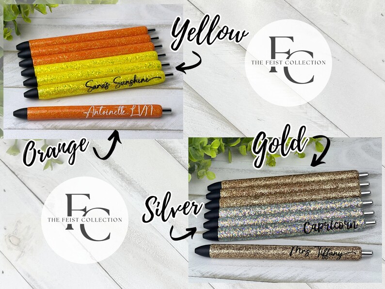 Glitter Inkjoy Gel Pen, Refillable, Personalized Gift - Etsy
