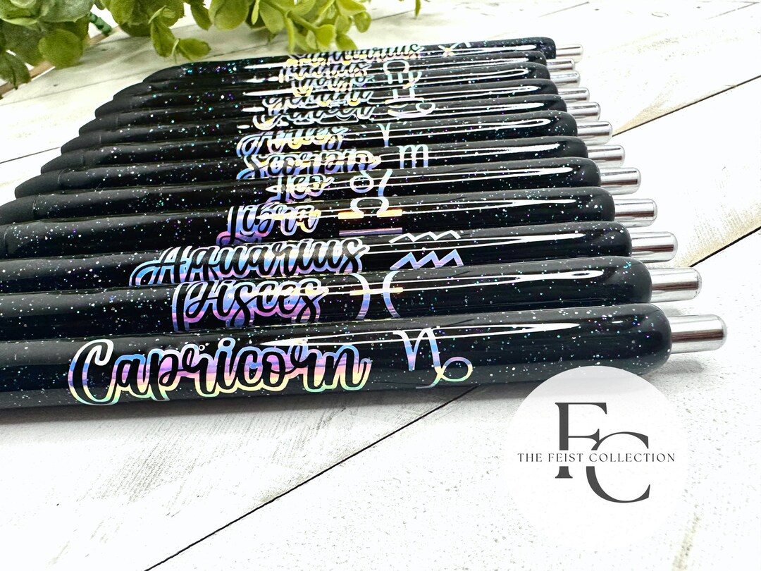 Zodiac Glitter Pens, Astrology Pens, Inkjoy Glitter Pen, Glitter Gel ...