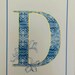 Delft Blue Monogram Letter D - Hand Finished in Gold and Silver ...