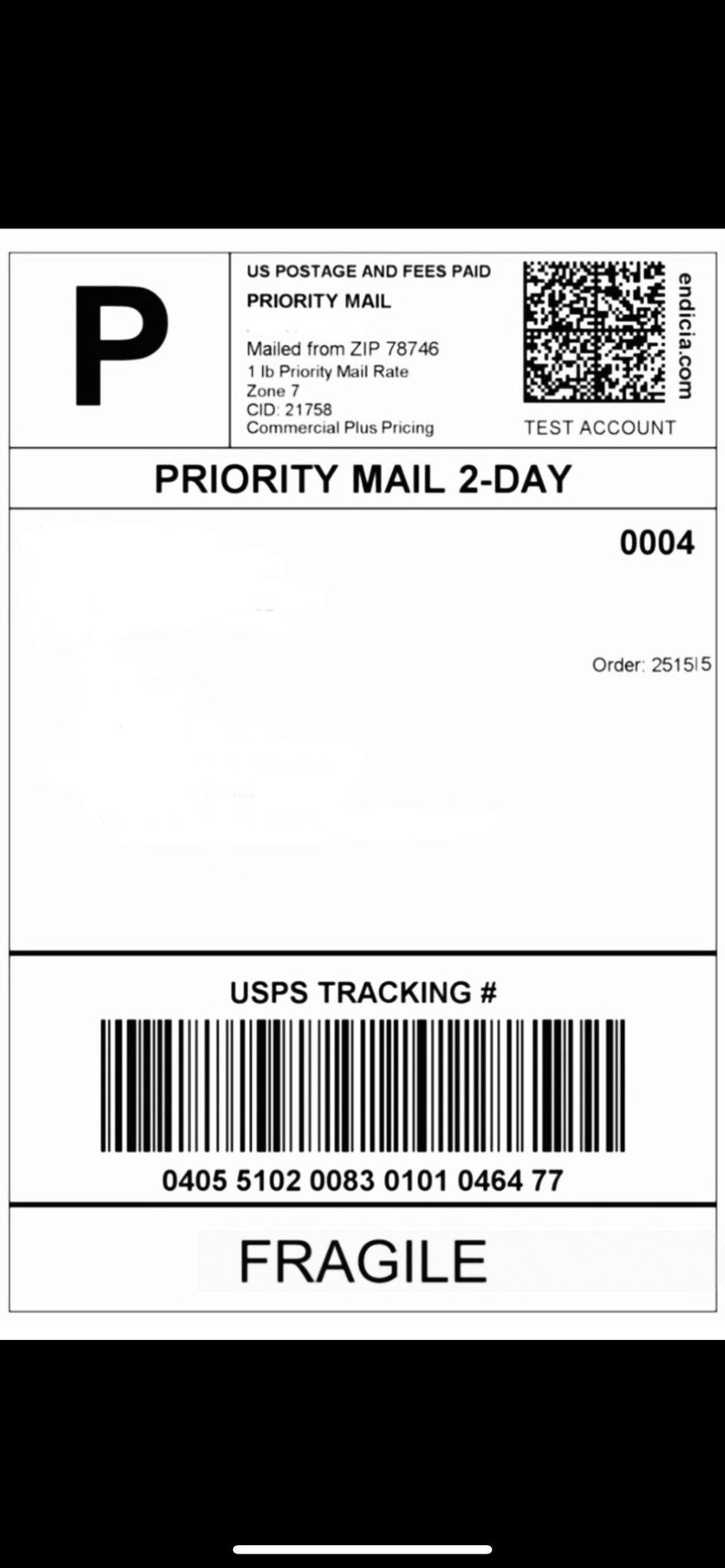 Fake Shipping Label for Gift Box - Etsy