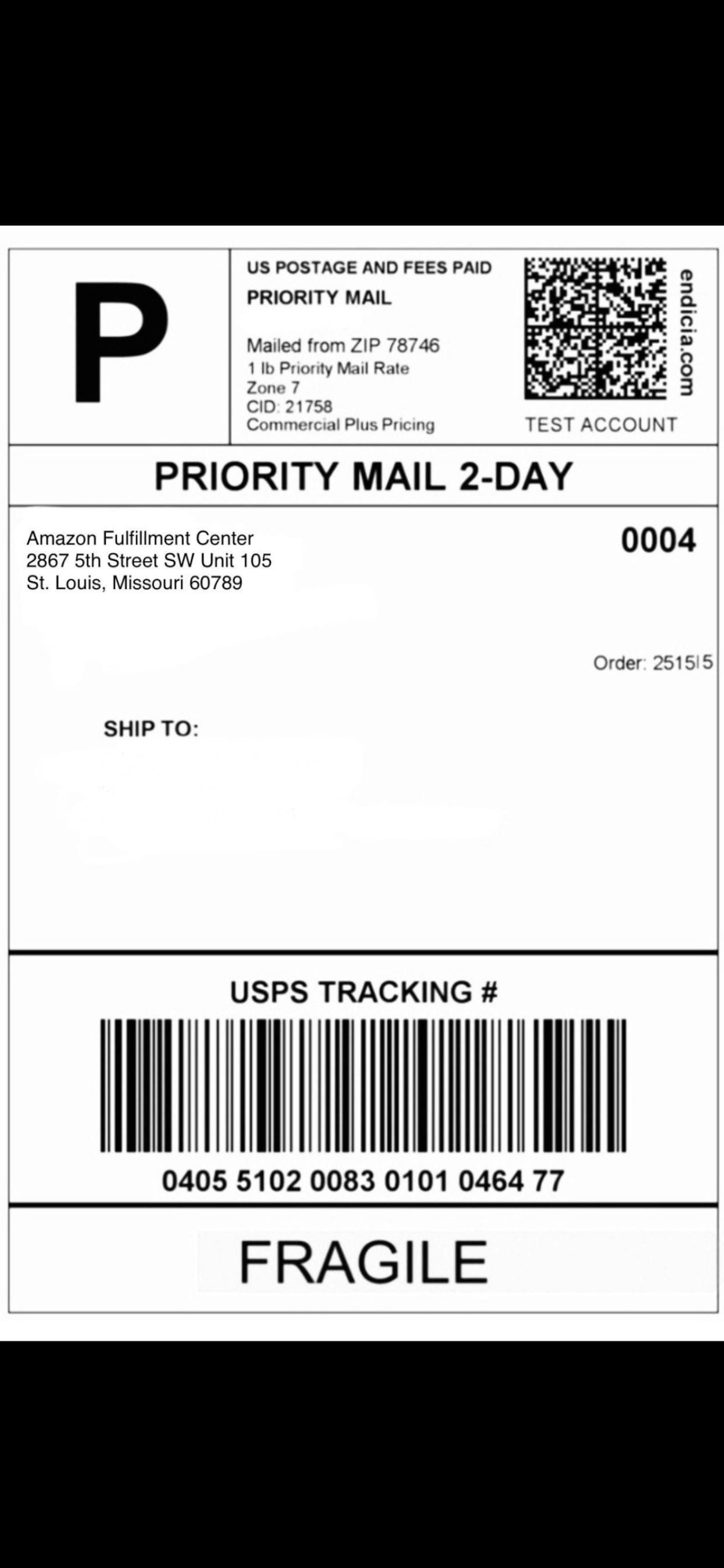 Fake Shipping Label for Gift Box - Etsy Canada