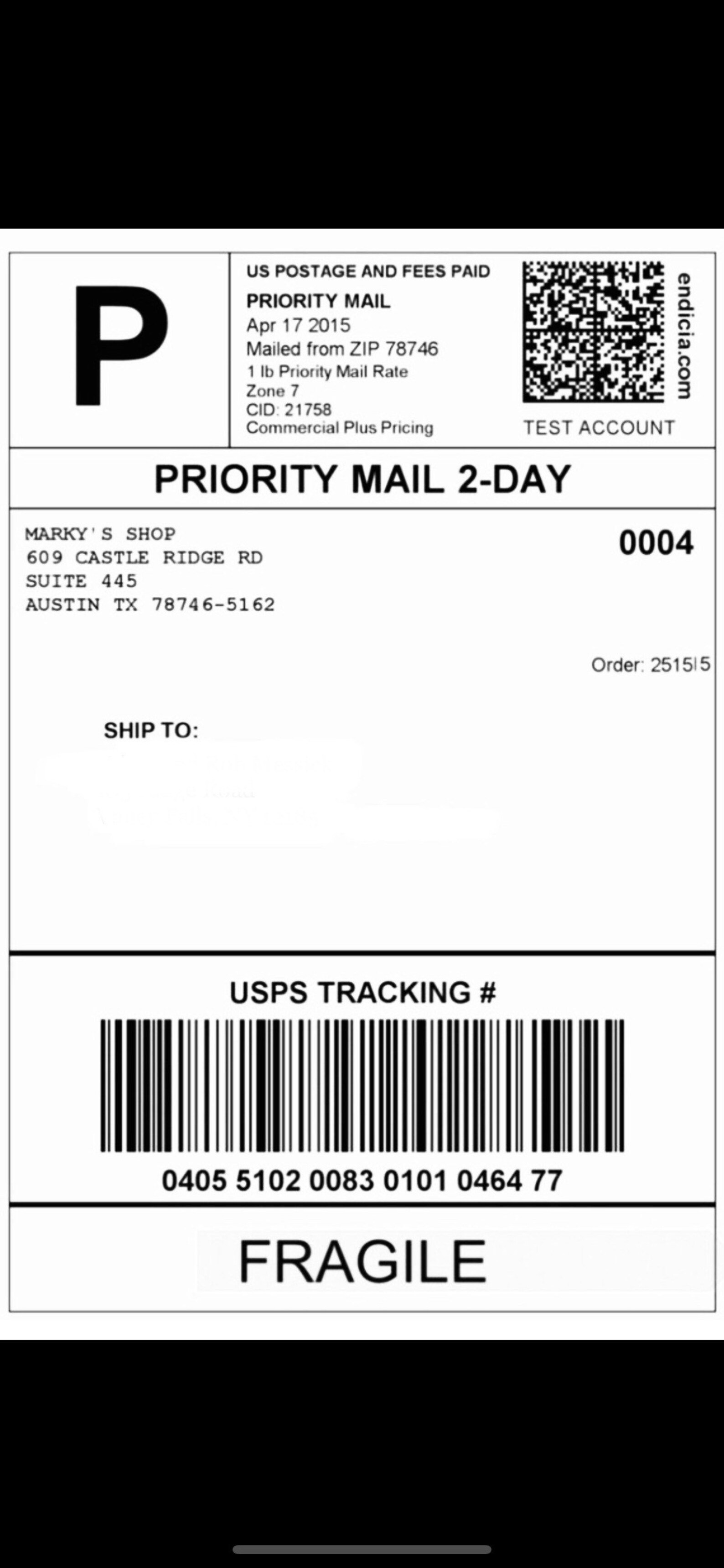 Fake Shipping Label for Gift Box - Etsy Canada