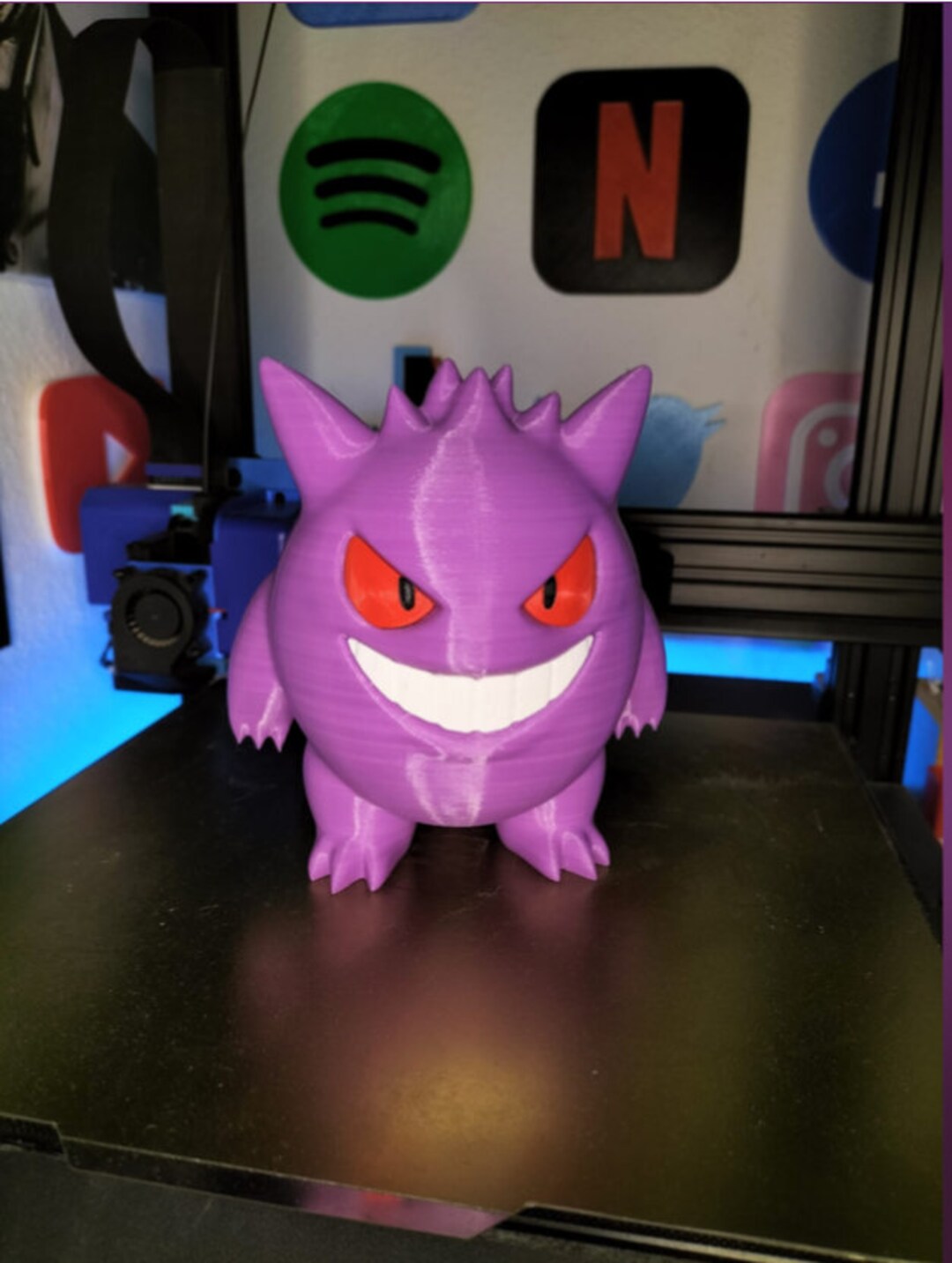 Piecewise Gengar 3D Model STL File High Quality Pokémon Sculpture ...