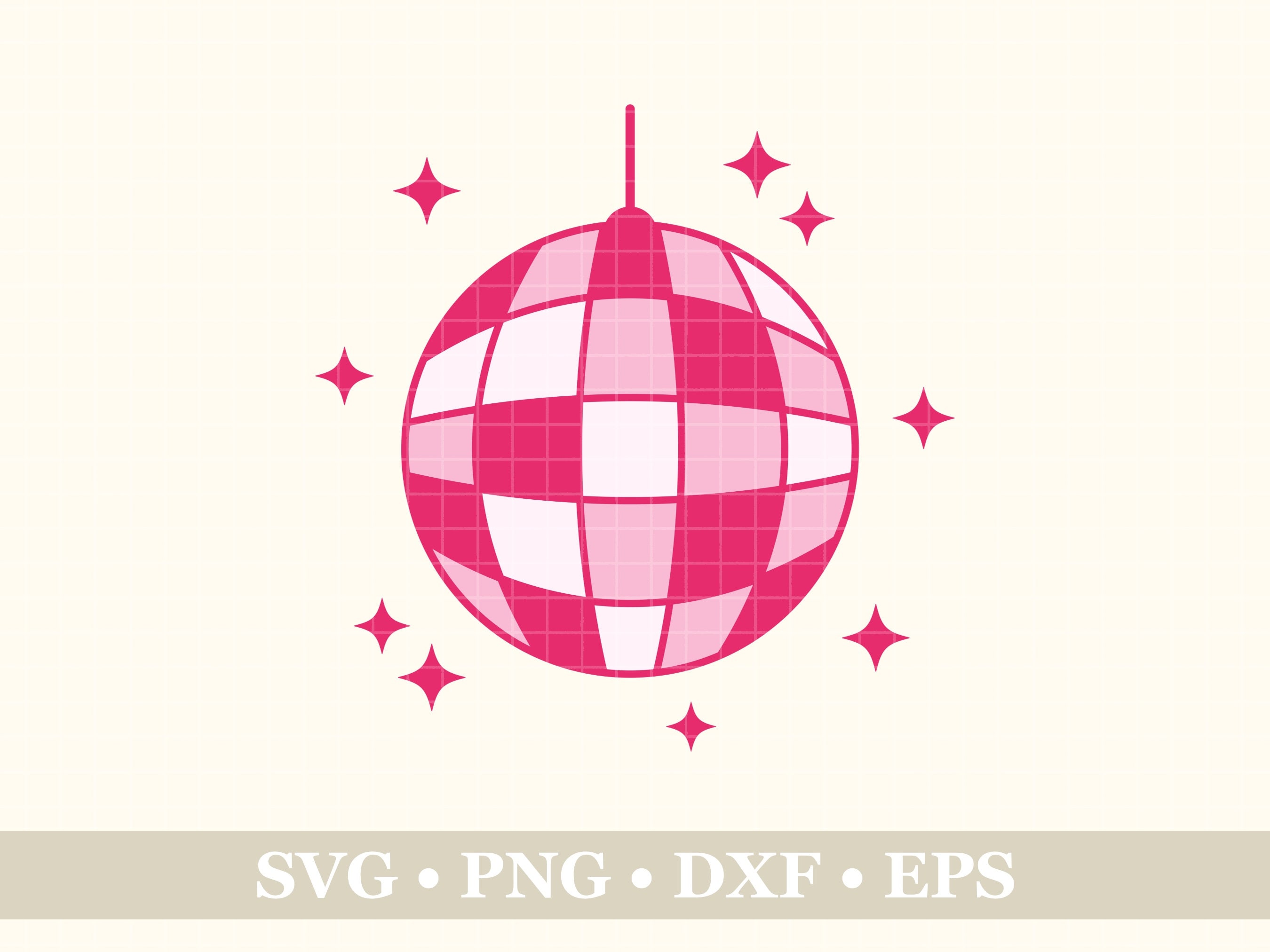 Disco Ball SVG, PNG, Eps, Dxf, Disco SVG, Sublimation Design, Party Svg ...