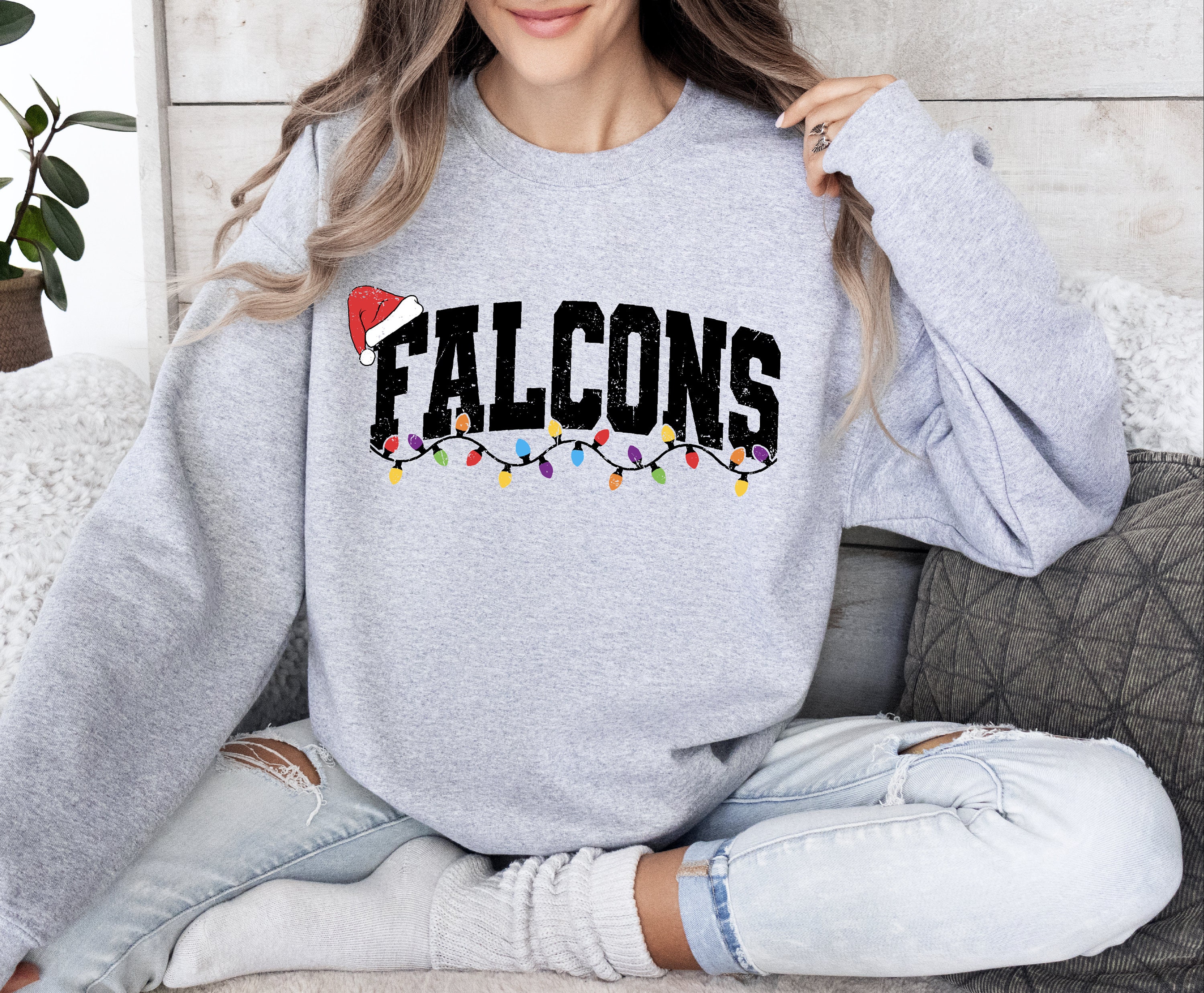 Falcons Christmas Mascot Png Sublimation File, School Mascot, Team ...
