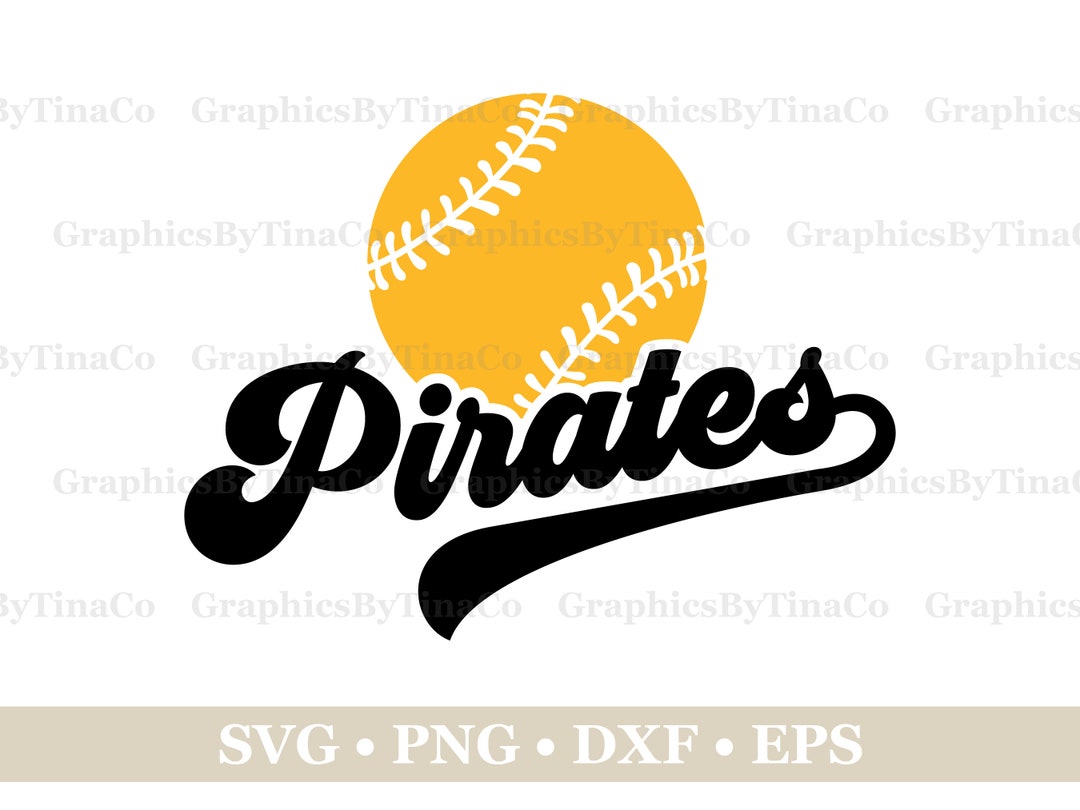 Pirates Baseball SVG Png Dxf Eps, Baseball Shirt Design SVG, Sports Svg ...