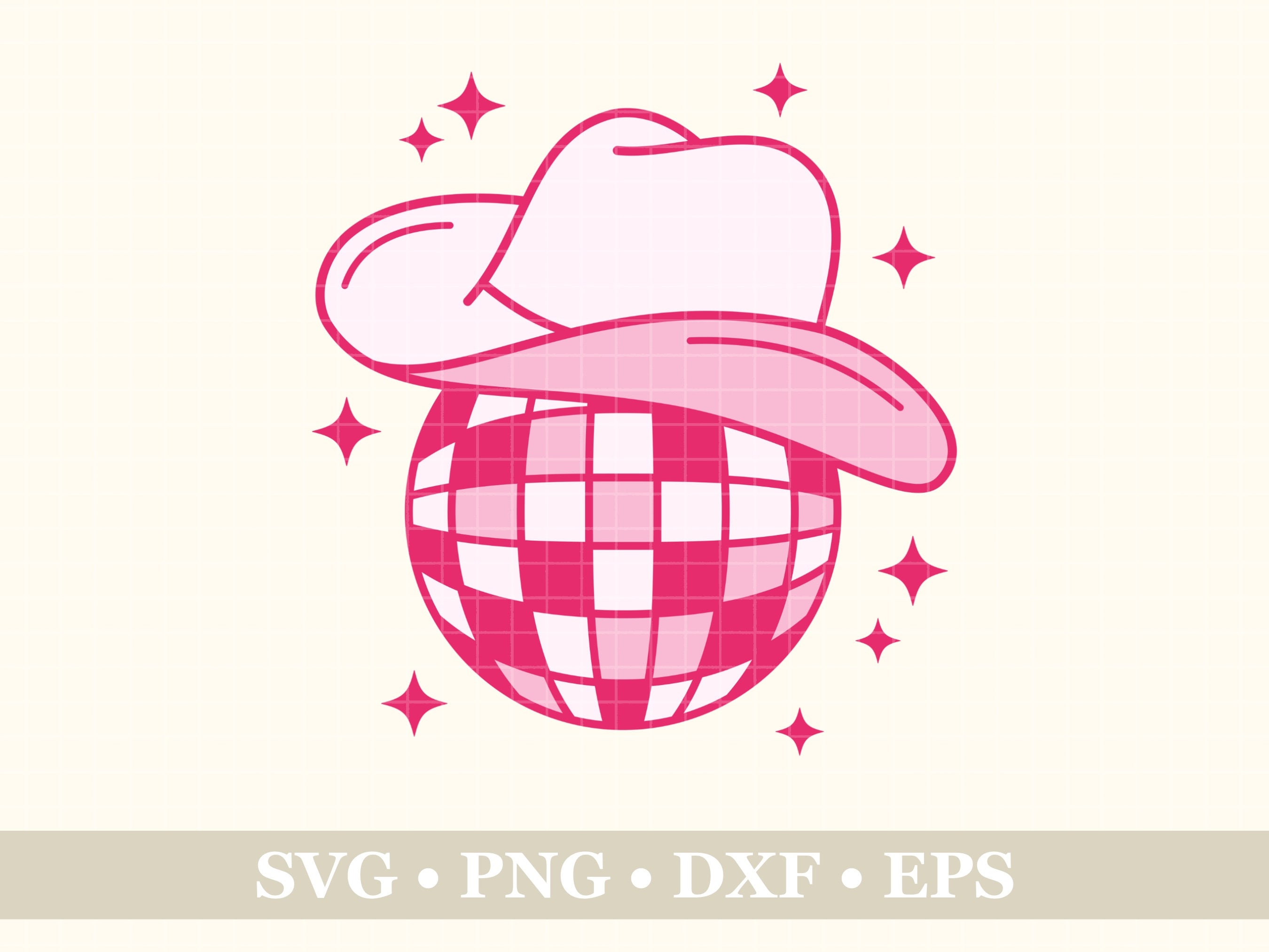 Disco Cowgirl SVG, PNG, Eps, Dxf, Bachelorette SVG, Sublimation Design ...