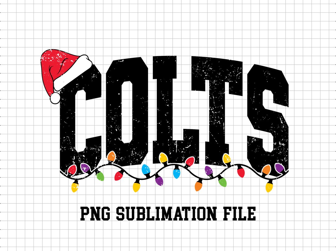 Colts Christmas Mascot Png Sublimation File, School Mascot, Team Mascot ...