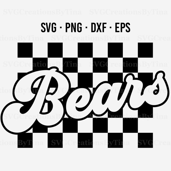 Retro Checker Svg - Etsy