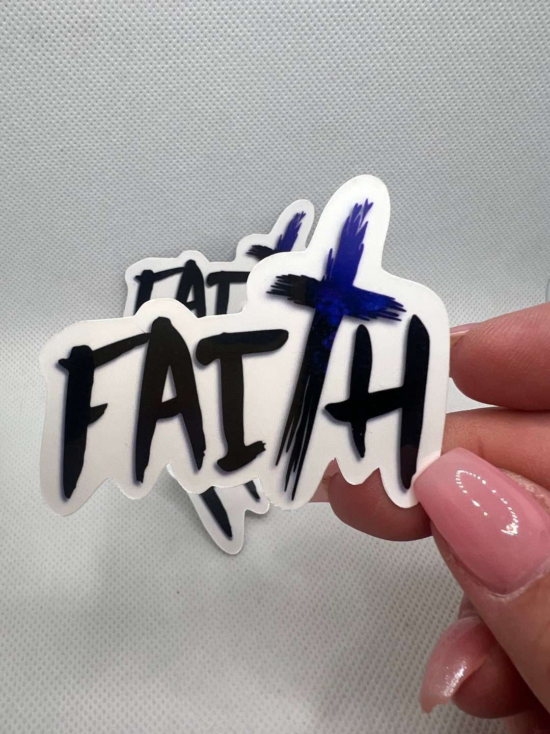 Faith Sticker, Faith Cross Sticker, Cross Sticker, Religious Sticker ...