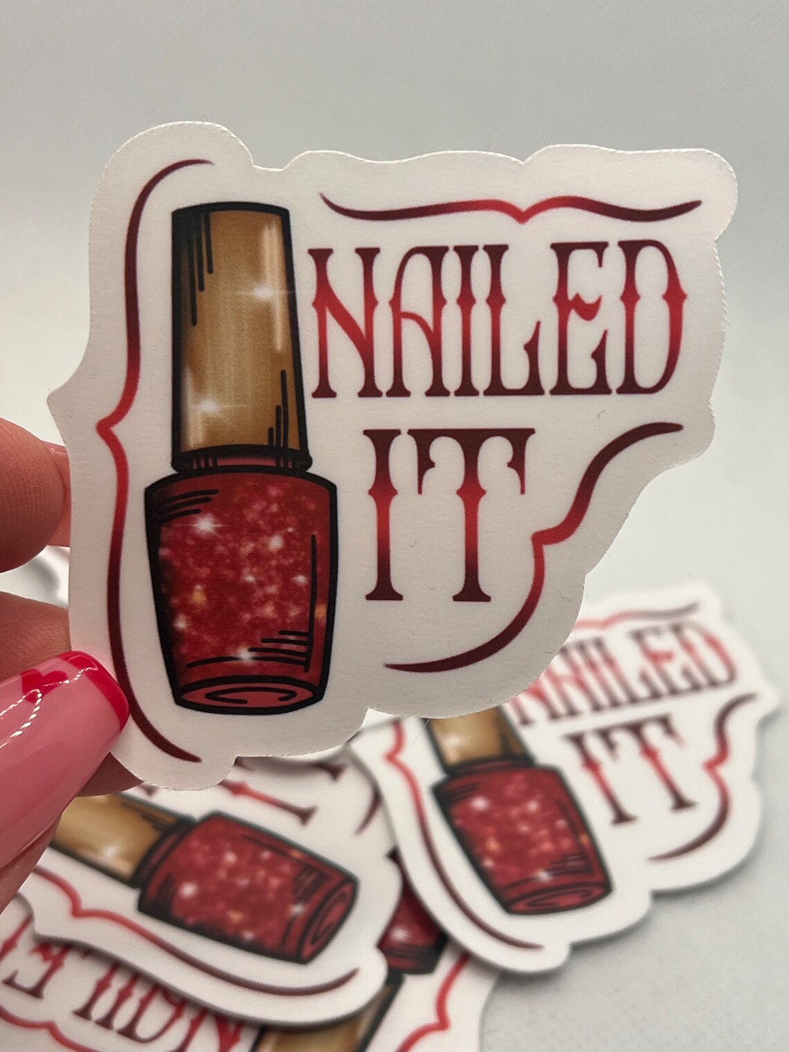 Nailed It Sticker, Nail Polish Bottle, Nail Tech Life, Manicurist ...