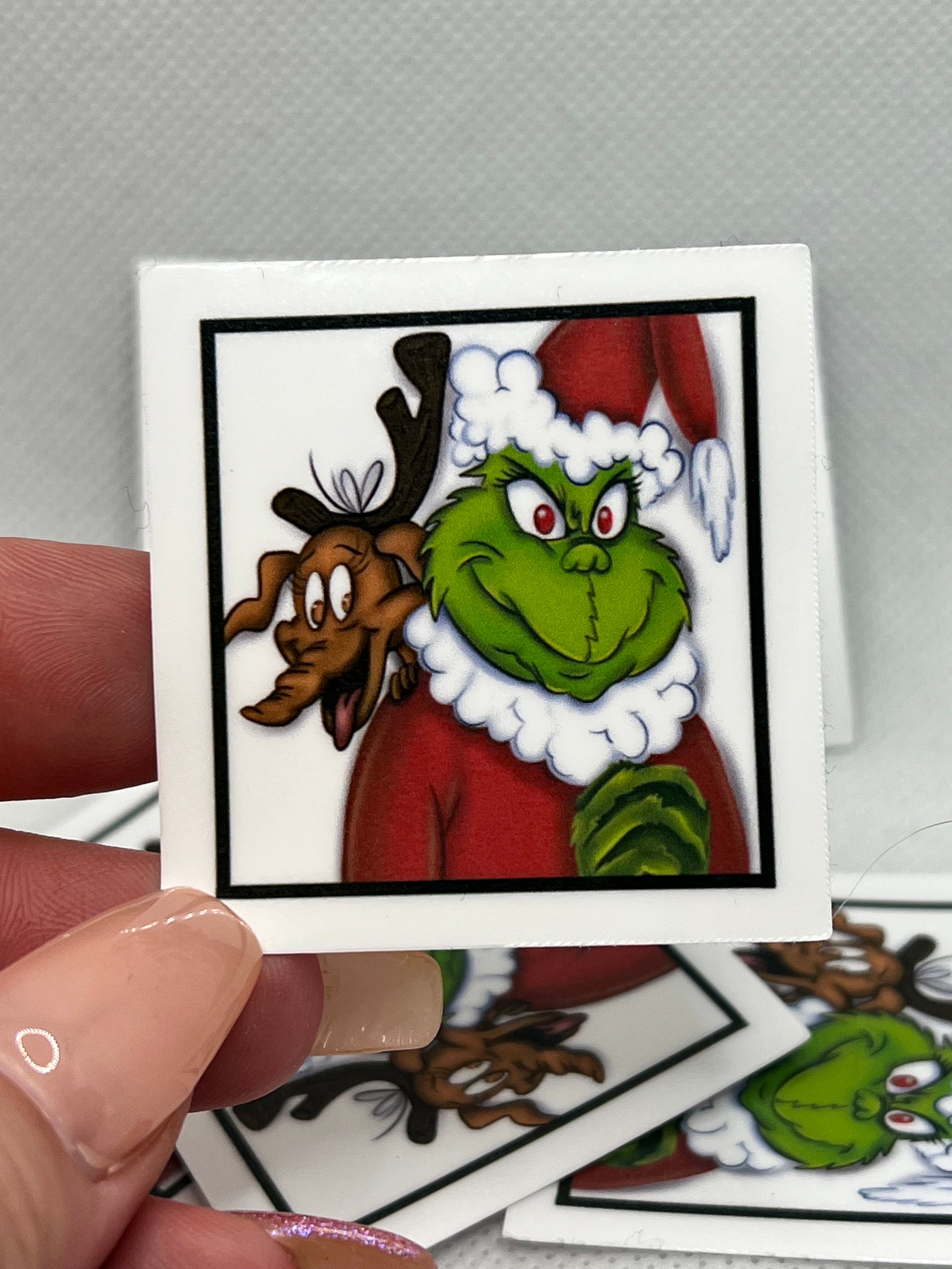 Grinch Sticker, Grinch and Max, Grinch, Christmas Sticker, Christmas ...