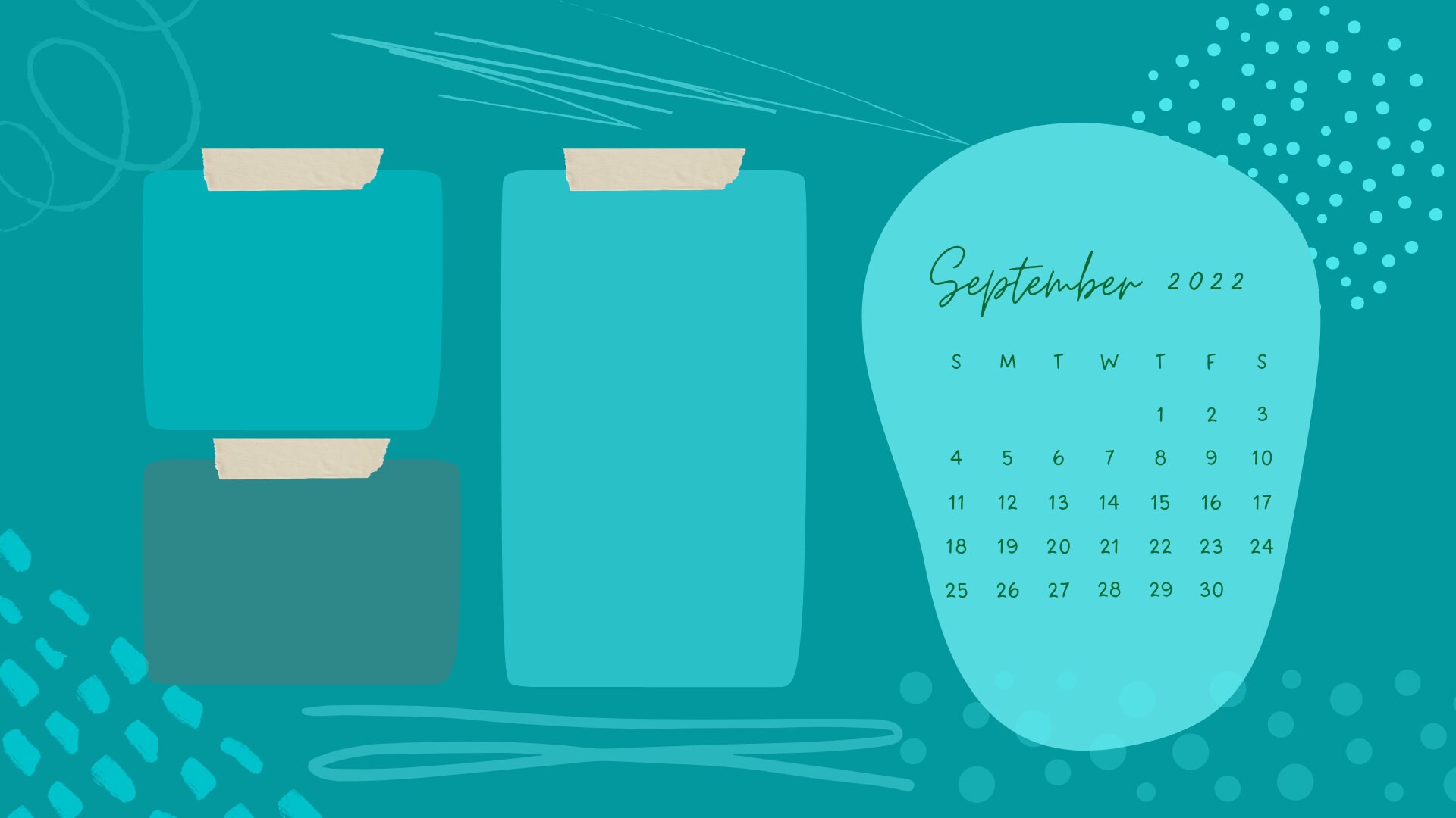 2022 Calendar Desktop Wallpapers - Etsy