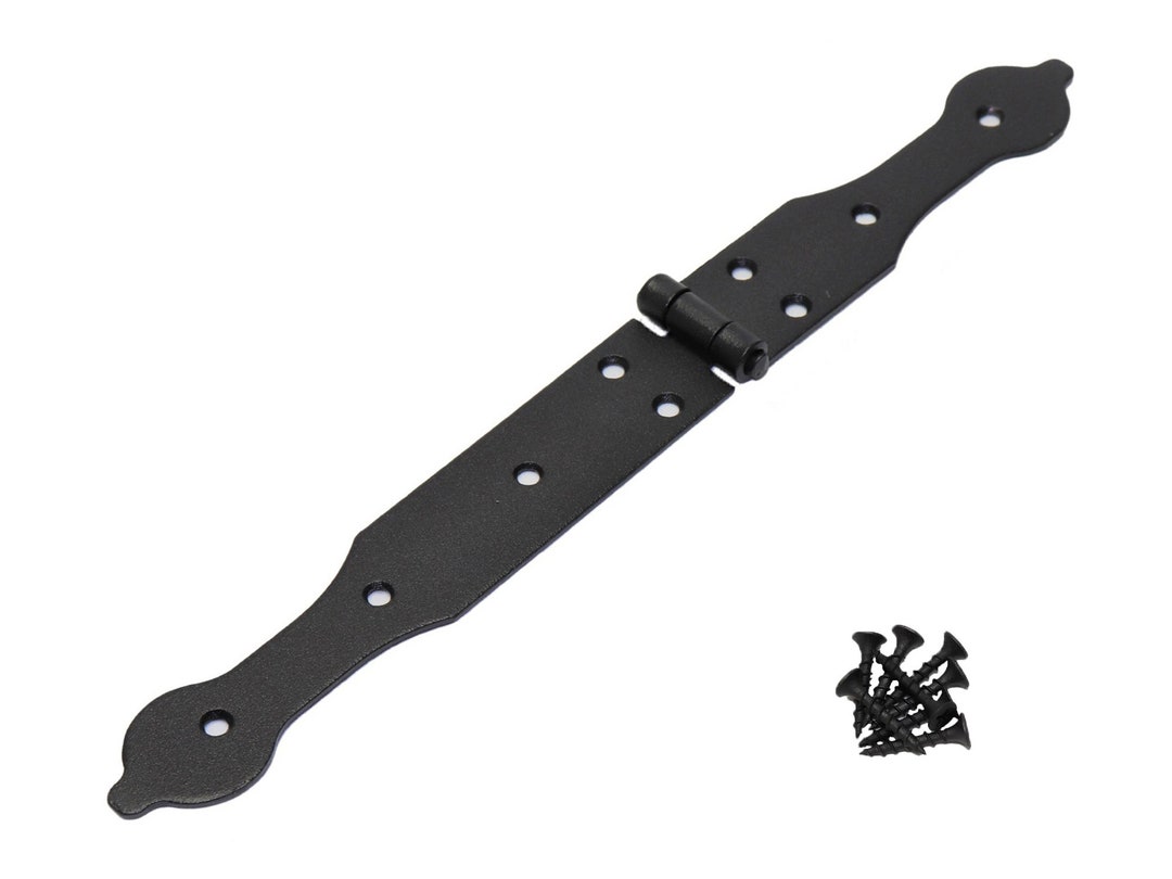 Strap Hinge Black Heavy Duty Backflap Gate 200mm 150mm - Etsy UK