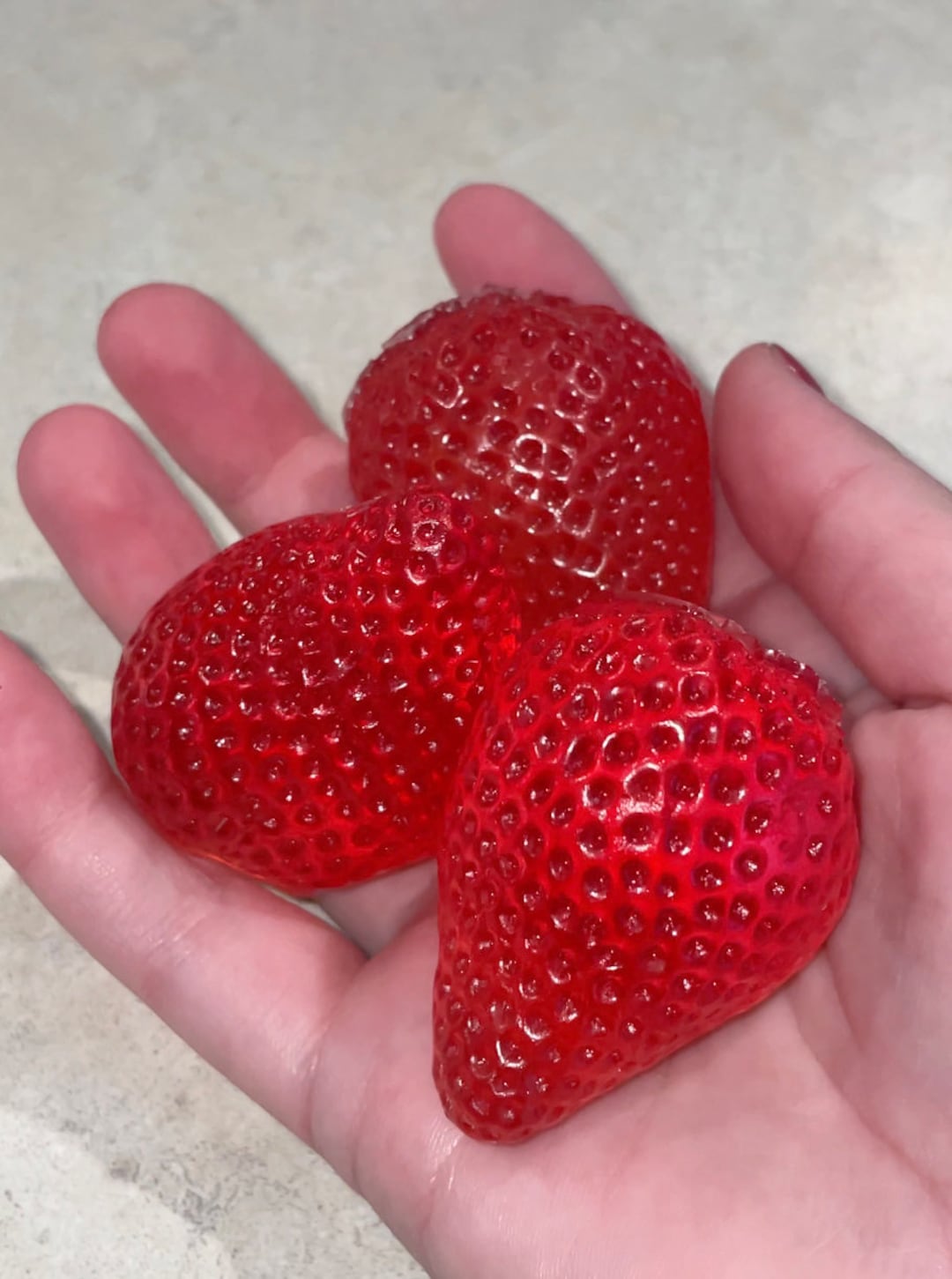 Fake Strawberry, Realistic Resin Strawberry for Crafts, Decor - Etsy