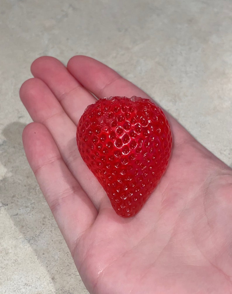 Fake Strawberry, Realistic Resin Strawberry for Crafts, Decor - Etsy