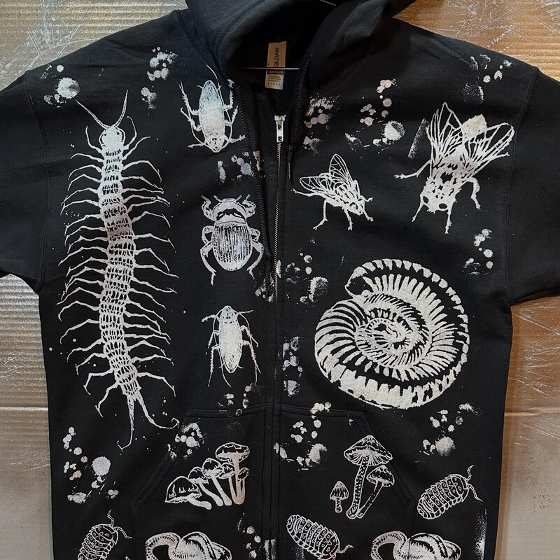 Hoodies Hand Printed - Etsy