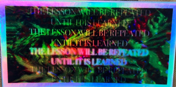 The Lesson 3 Holographic Sticker - Etsy