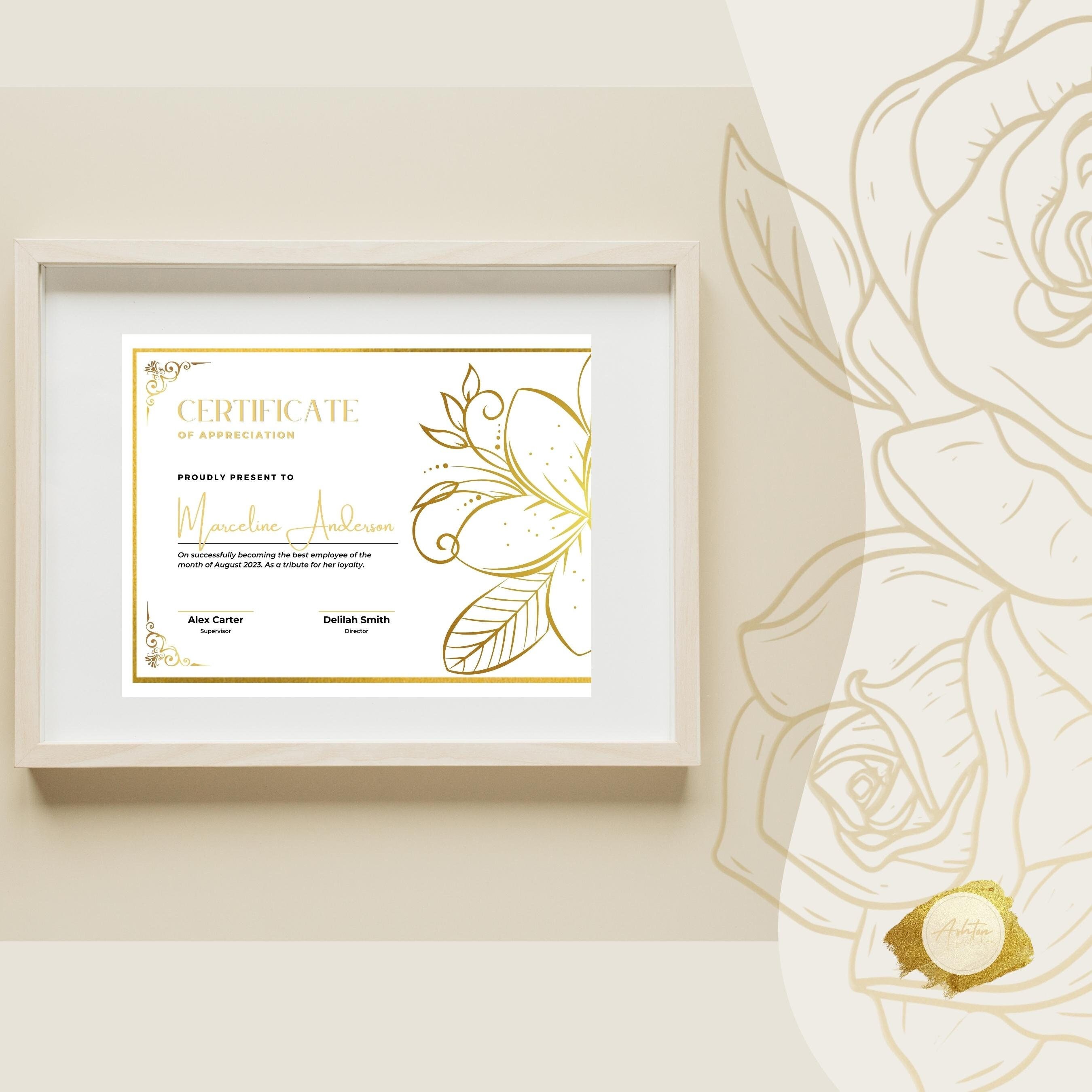 Premarital Counseling Certificate Of Completion