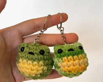 Crochet Froggy Pouch Keychain - Etsy