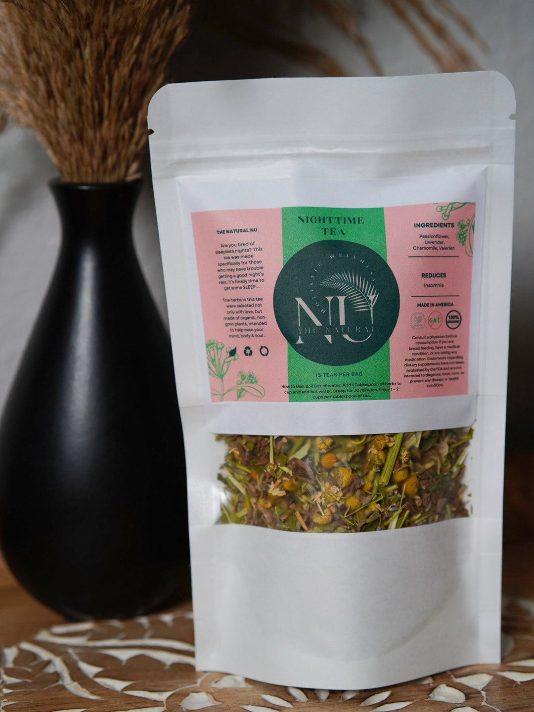 Organic Sleep Nighttime Tea | Herbal Loose Leaf Tea for Relaxation and ...