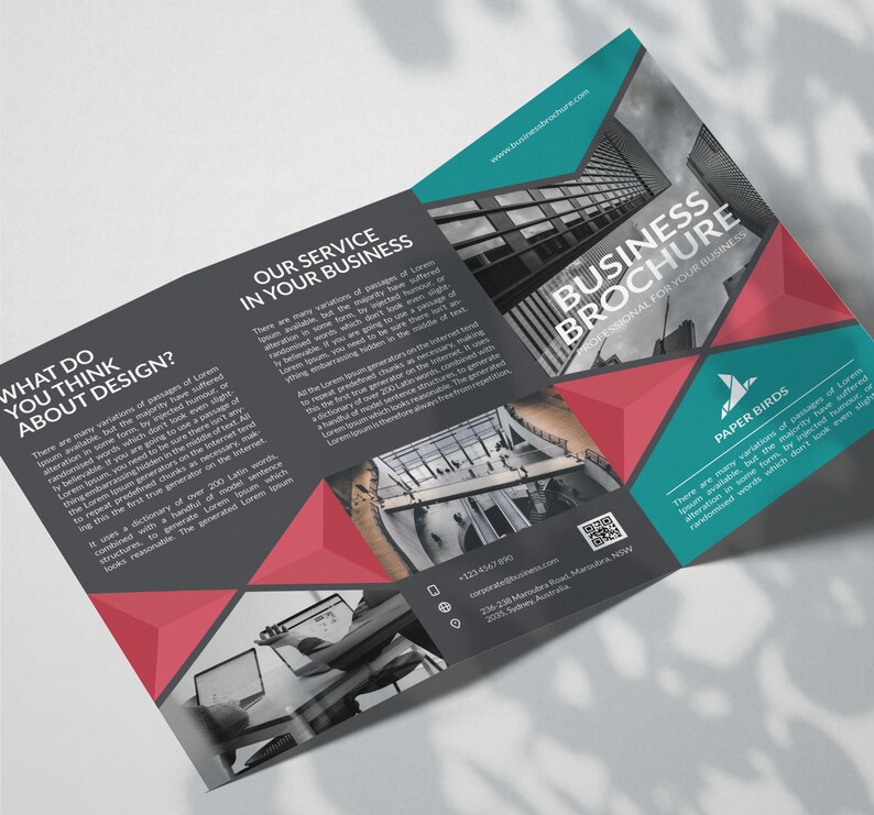 Luma Business Brochure trifold Brochure Template - Etsy