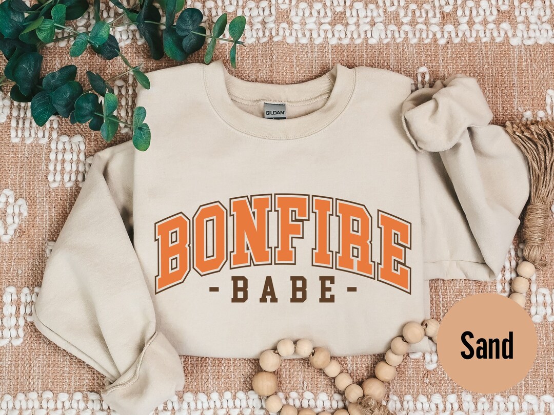 Bonfire Babe Hooded Sweatshirt, Camping Gear, Bonfire Babe Sweatshirt ...