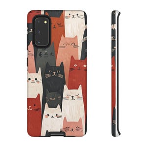 Funny Cat Phone Case - Aesthetic Kitty Art Meme Cover Fit for iPhone 16 ...