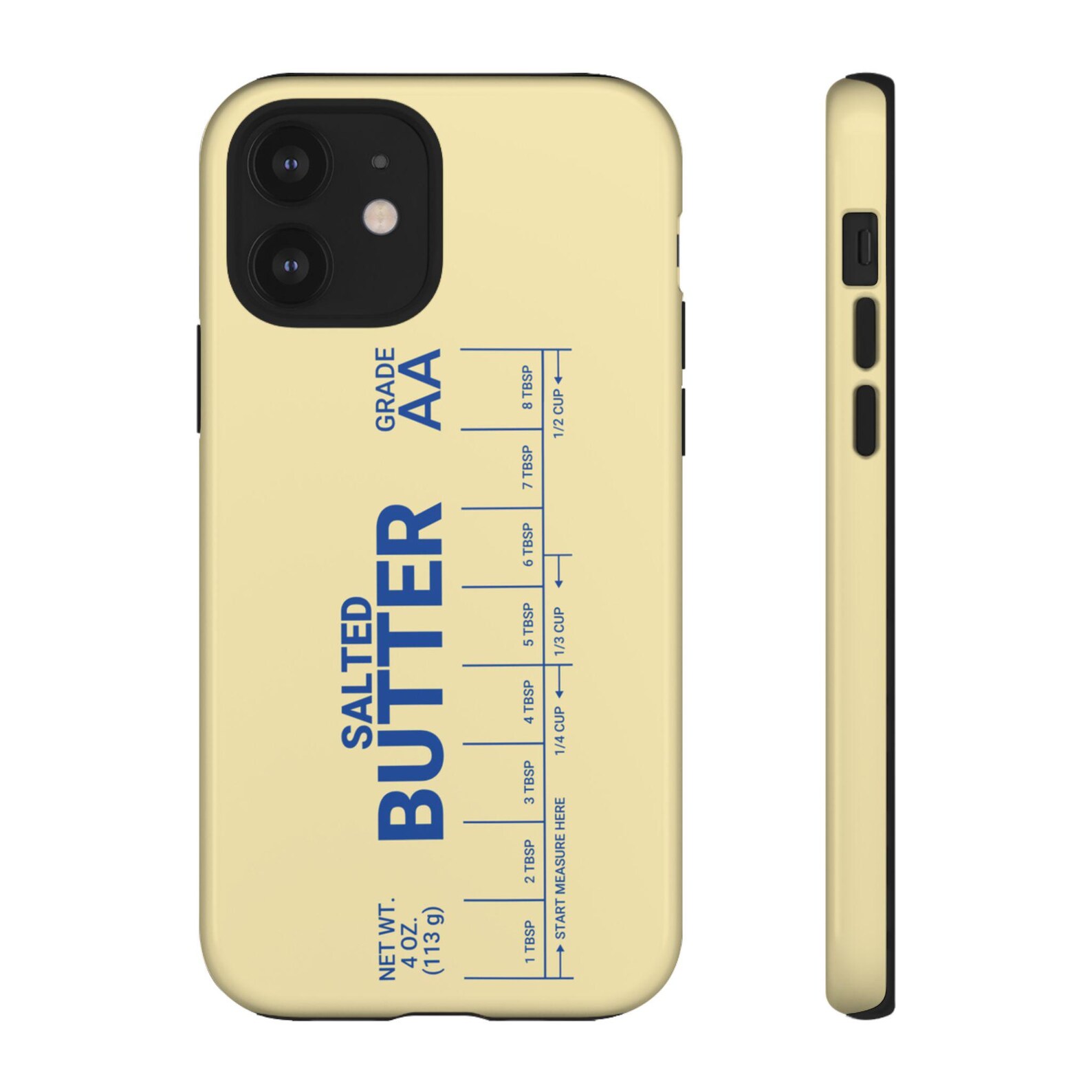Butter Phone Case, Salted Butter Tough Phone Cover, Protective Case for ...