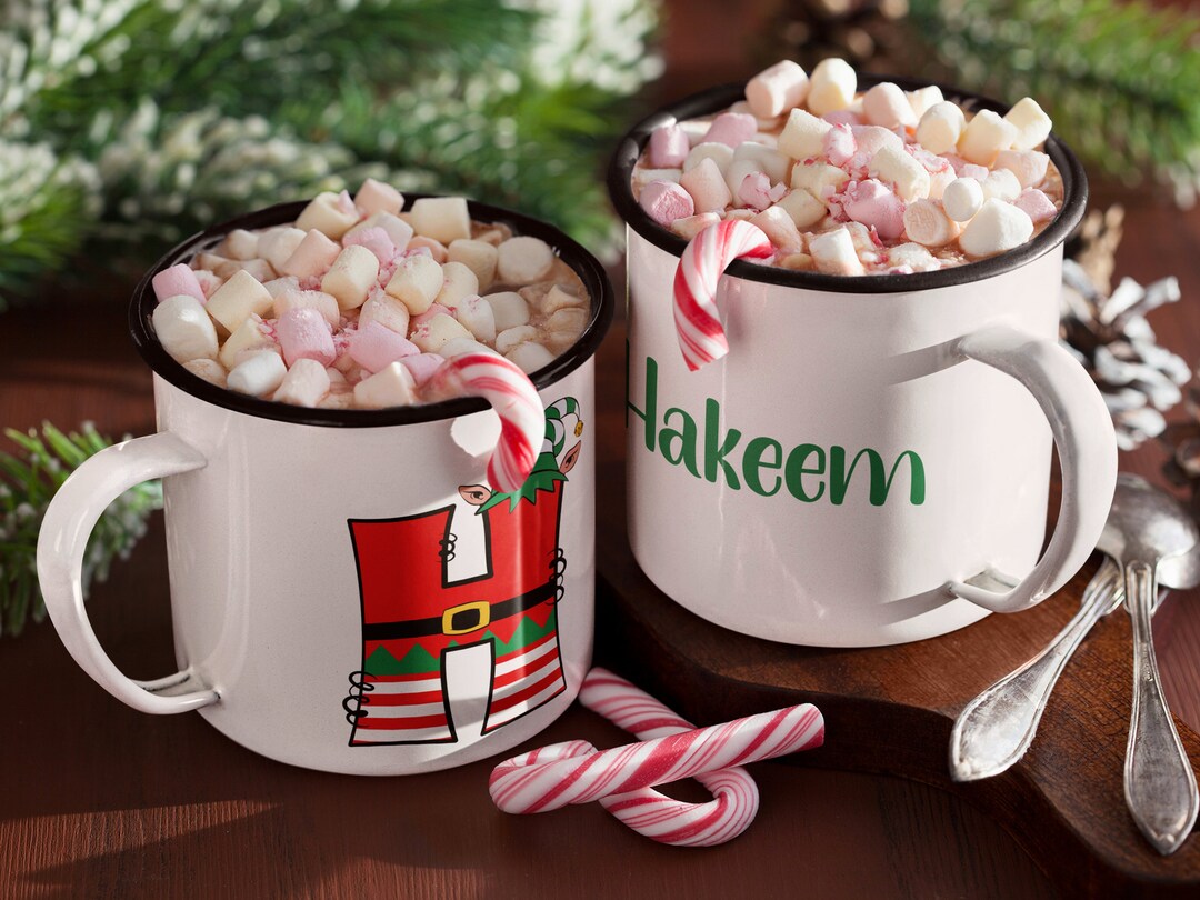 Personalized Christmas Elf Mug, Hot Cocoa, Christmas Eve, Christmas ...