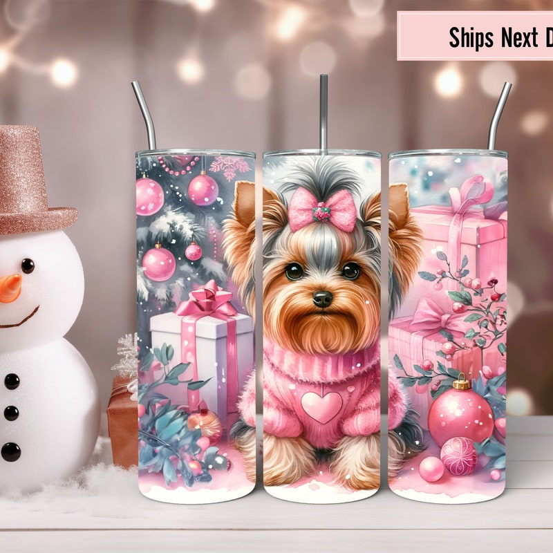 Yorkie Travel Tumblers - Etsy