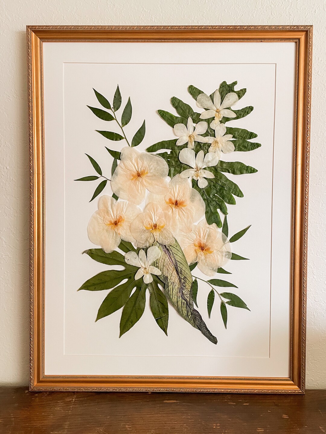 Custom Pressed Flower Arrangement Preserved Flowers Wedding Bridal ...