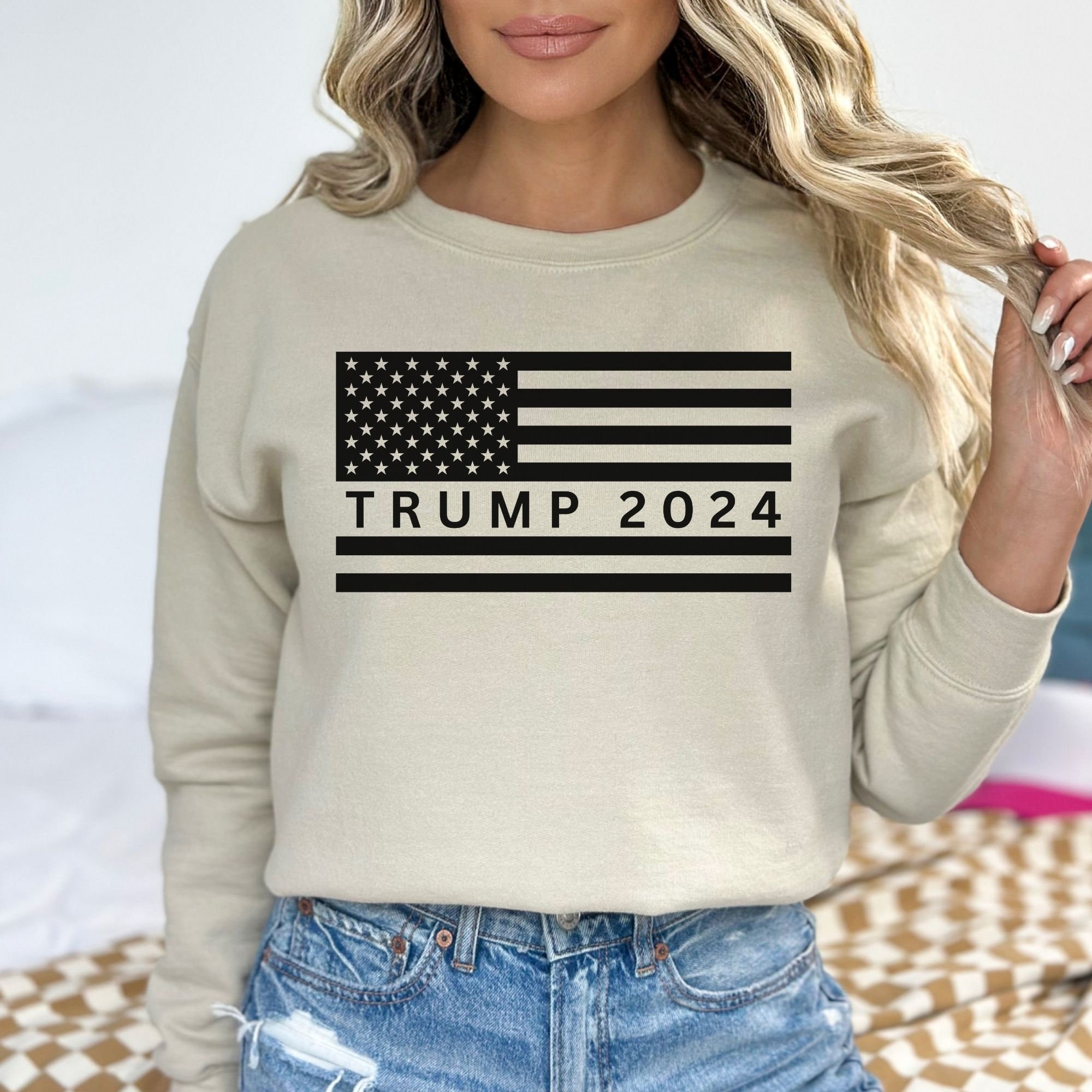 Trump 2024 Sweatshirt, Trump 2024 Shirt, Trump 2024 American Flag ...