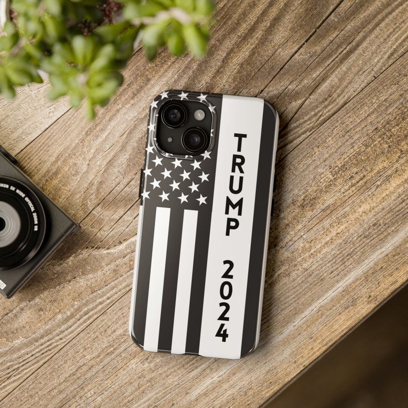 American Flag Trump 2024 iPhone Tough Phone Case, Trump Gift ...