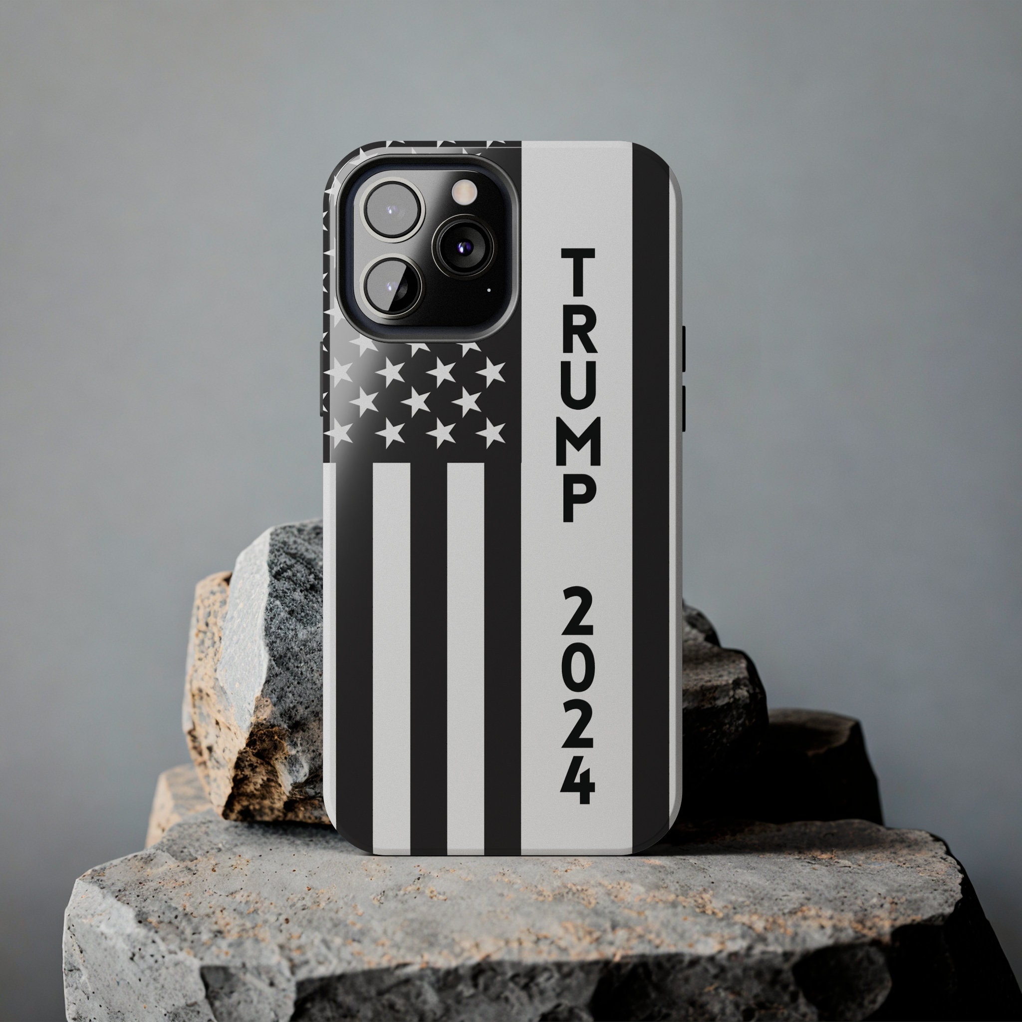 American Flag Trump 2024 iPhone Tough Phone Case, Trump Gift ...