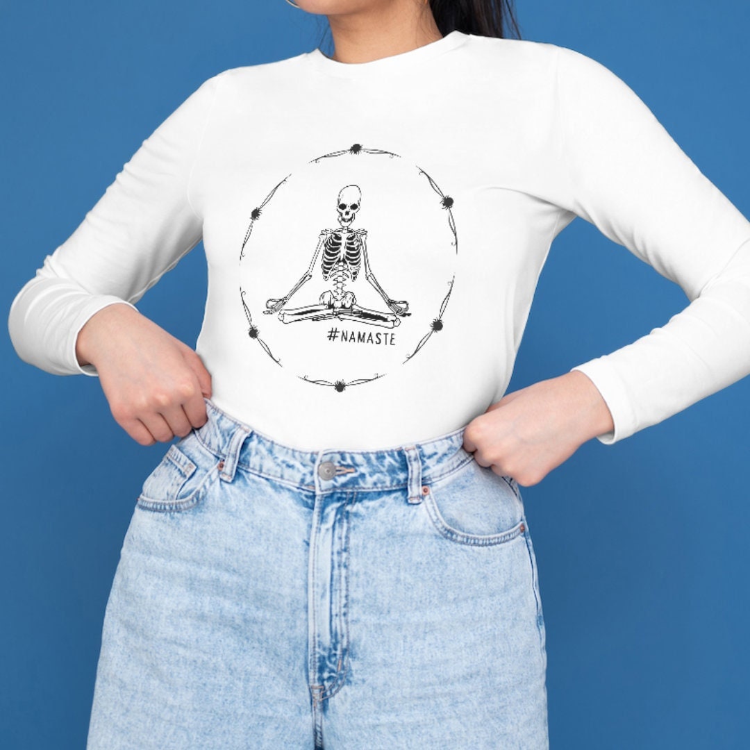 Yoga Skeleton SVG, Namaste, Mediation PNG, Digital Design, Halloween ...