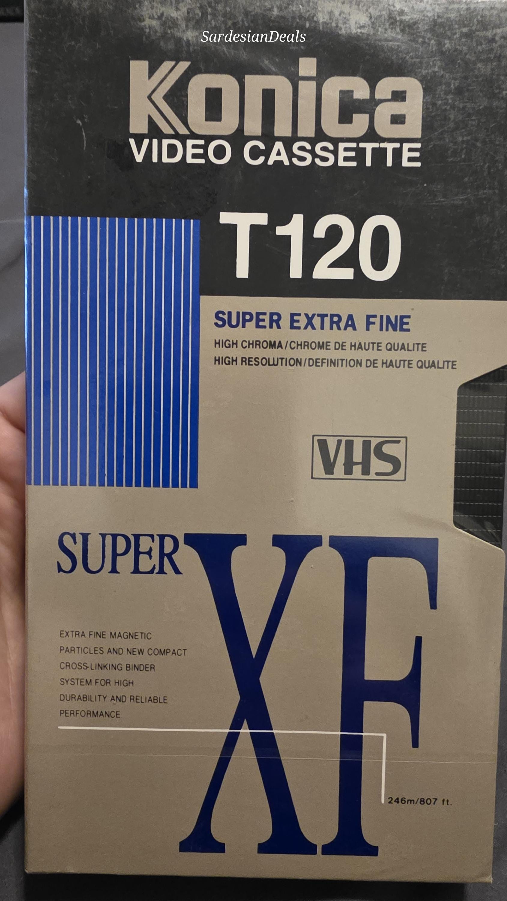 Konica Vhs T-120 Super XF New - Etsy