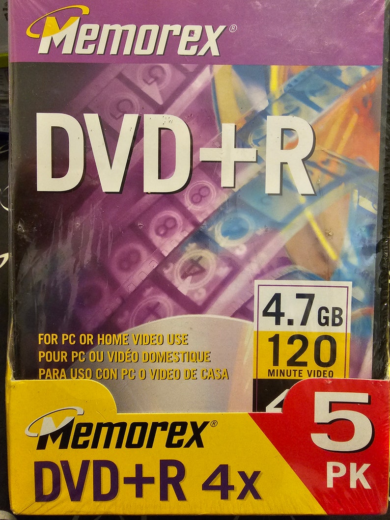 Memorex DVD+R 4x 5 Pk - Etsy
