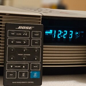 Bose Wave Radio CONNOISSEUR EDITION Alarm Clock With Remote Controls - Etsy