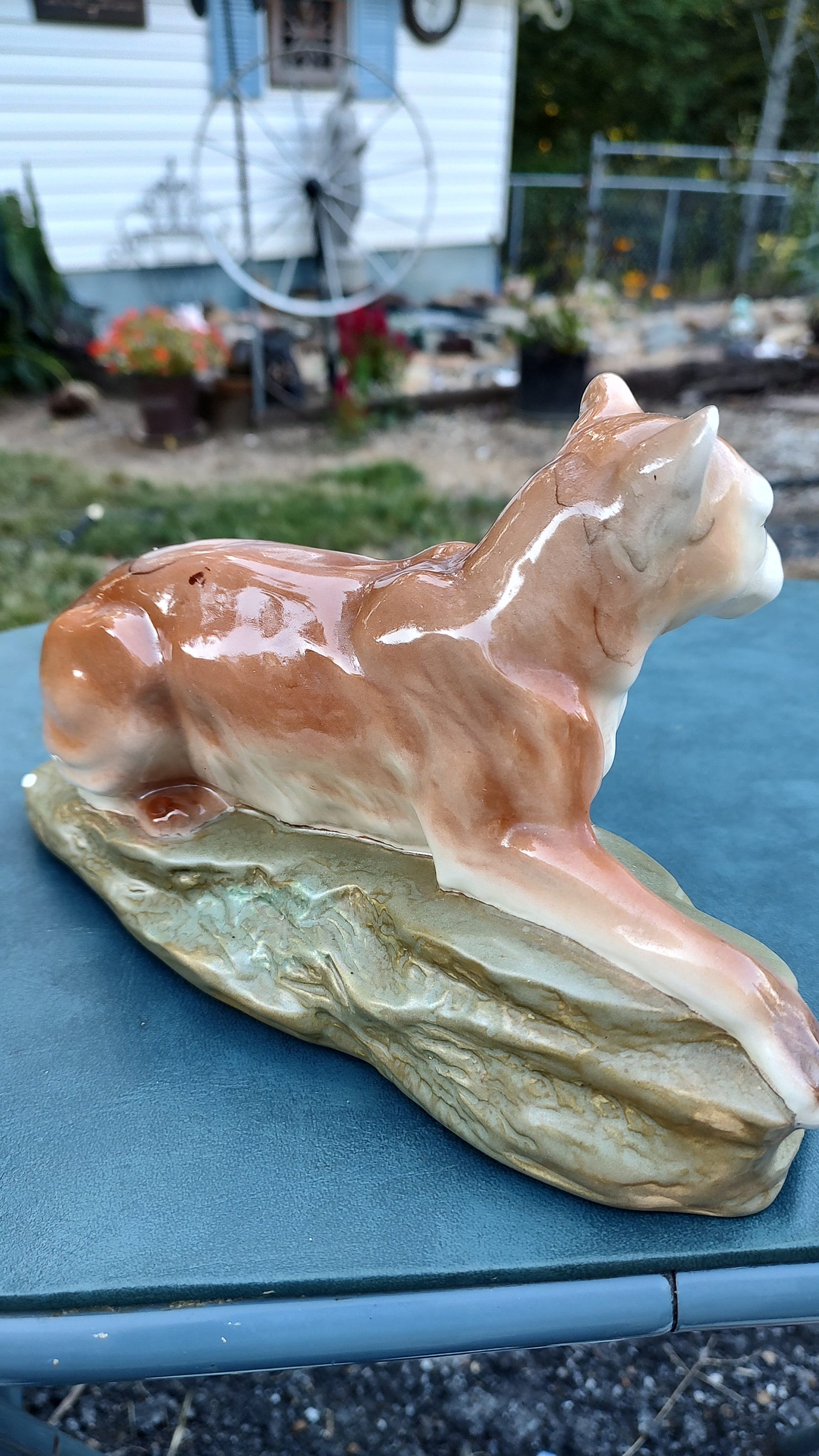 Vintage Holland Mold Mountain Lion/cougar Porcelain Figurine. - Etsy