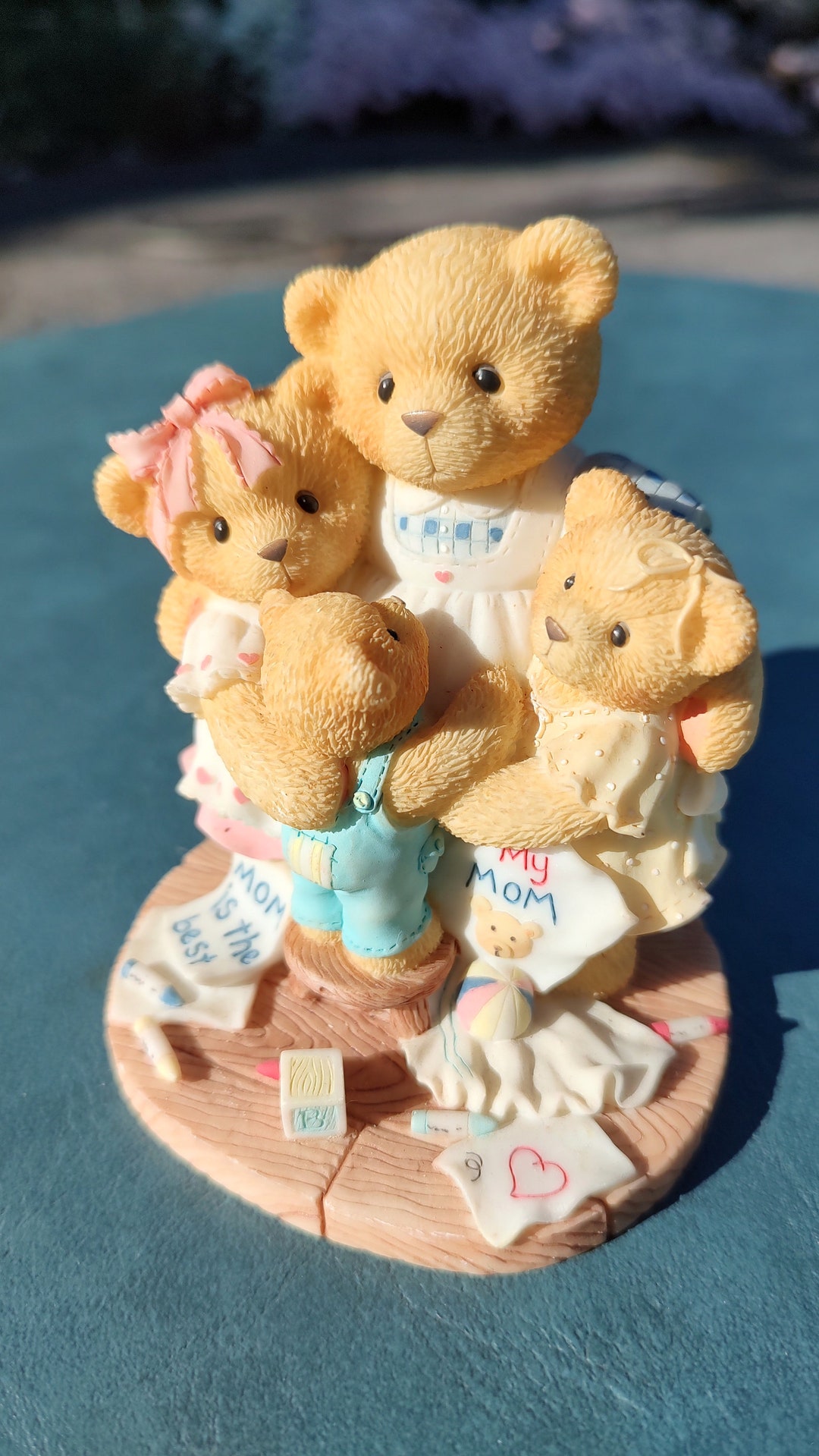 Vintage 1998 Cherished Teddies Figurine Katie Renee And Matthew Im Surrounded By Hugs
