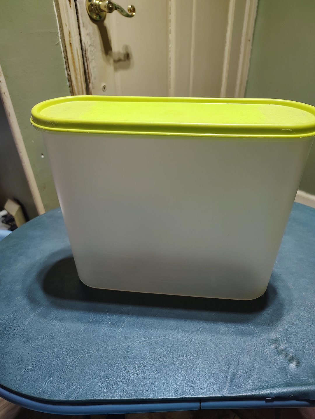 Large Tupperware Oblong Container. 9"-inches Tall, X 3 1/2"-inches Wide ...
