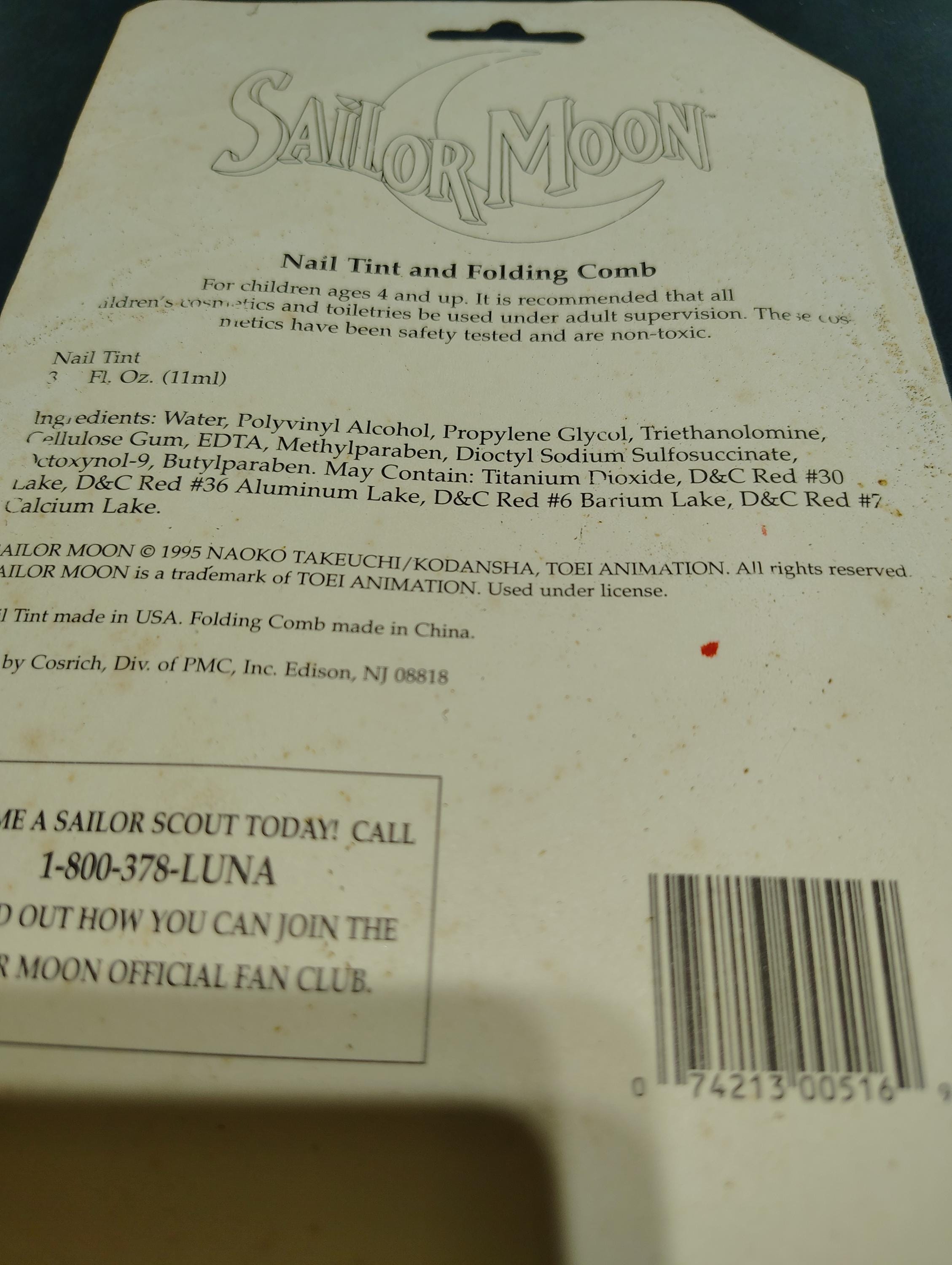 Rare Vintage Sailor Moon, Cologne and Hair Brush. Also Nail Tint, and ...